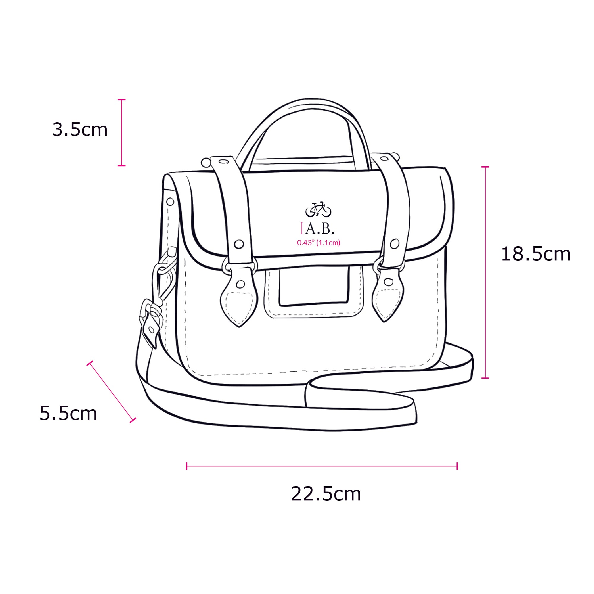 Mini Satchel - Oxblood | Cambridge Satchel