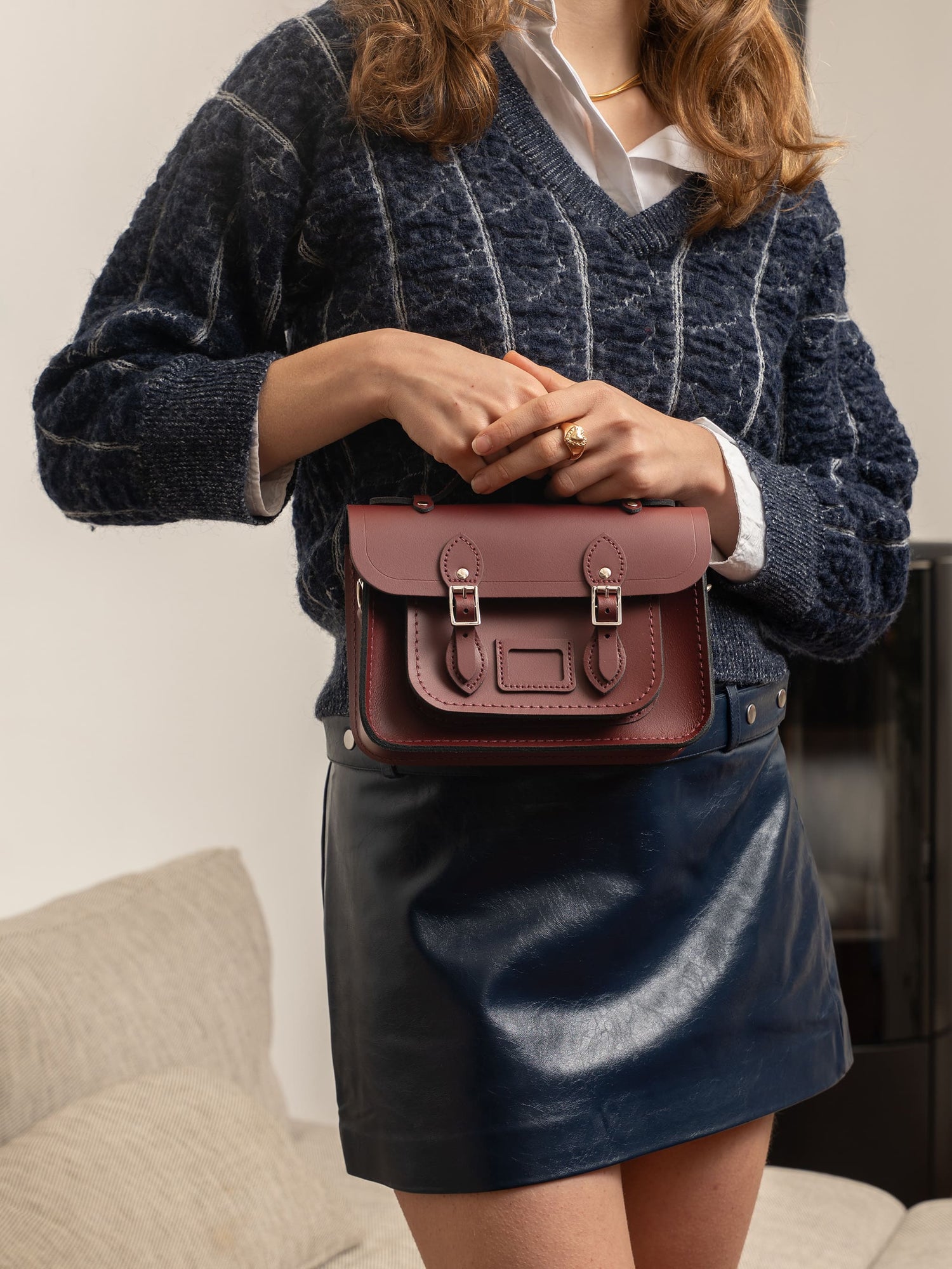 Mini Satchel - Oxblood | Cambridge Satchel