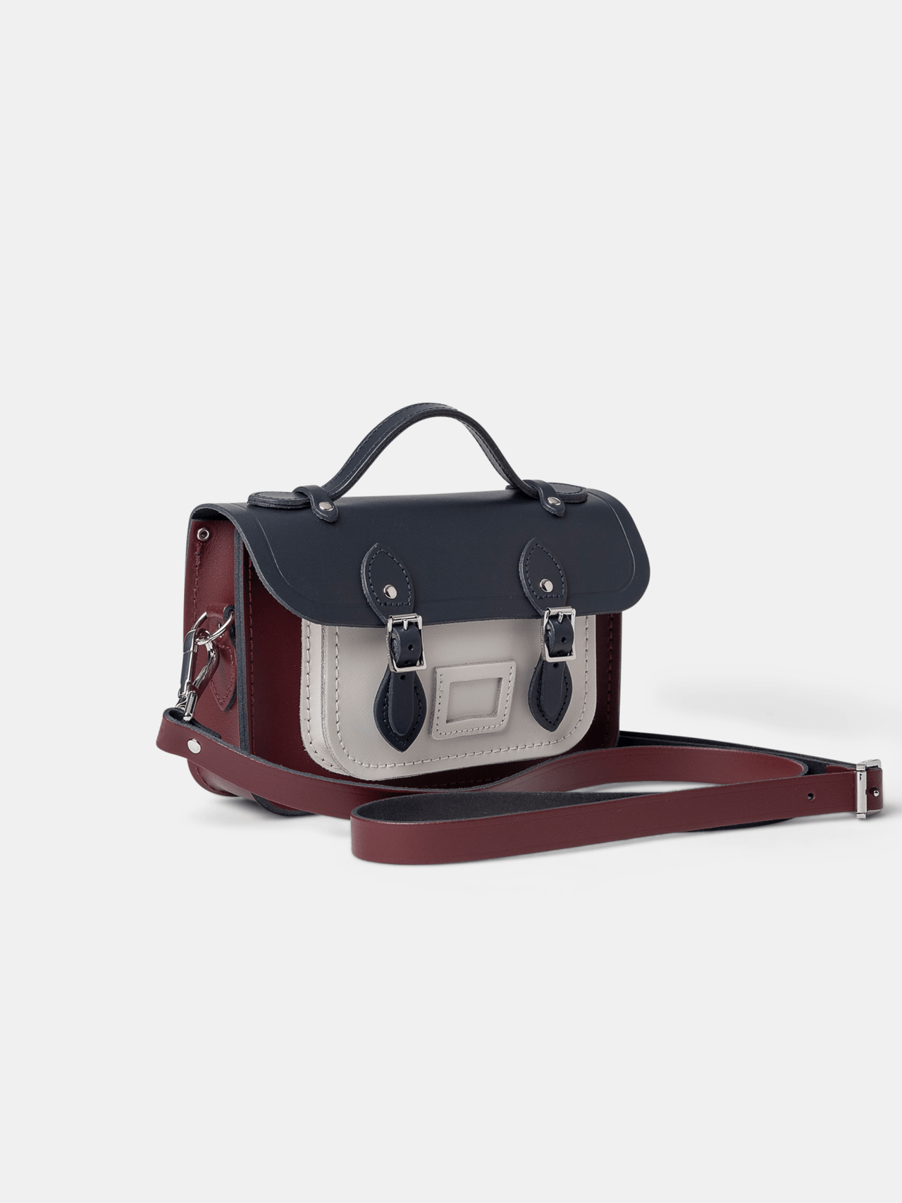 Mini Satchel - Clay, Oxblood & Navy | Cambridge Satchel